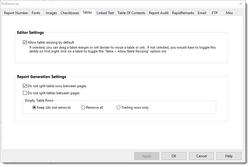 Install And Configure WhisperReporter Setup Preferences Tables